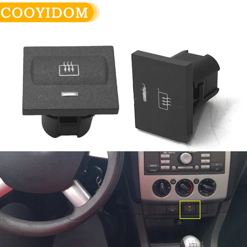Rear Windshield Heating Switch For Ford Focus MK2 2005 2006 2007 2008 ...