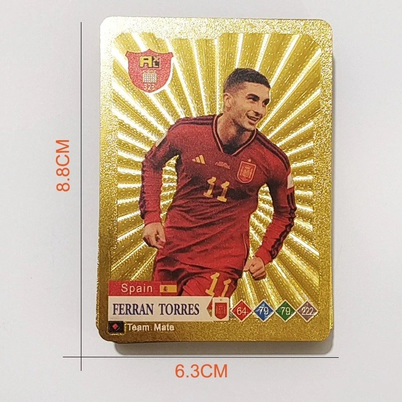 54PCS Football COD Stars Gold Card Premier League LLORIS RONALDO KANTE ...