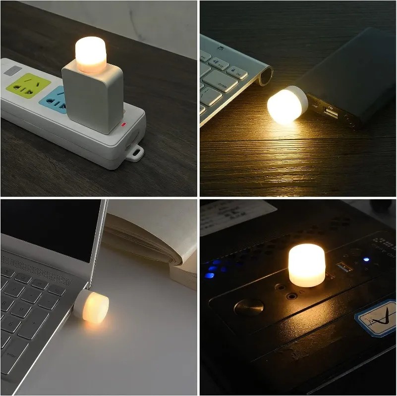10Pcs Multifunctional USB Plug Night Light / Eye Protection Small Book ...