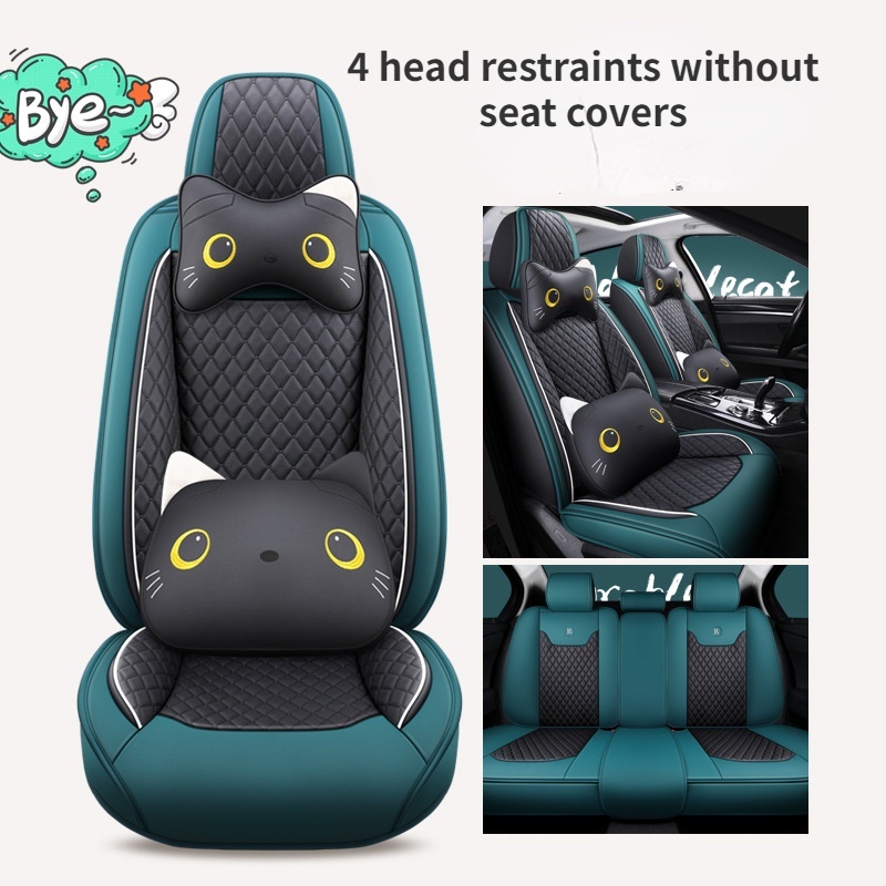 Universal Fit Full Coverage Car Seat Covers PU Leather Full Set Made ...