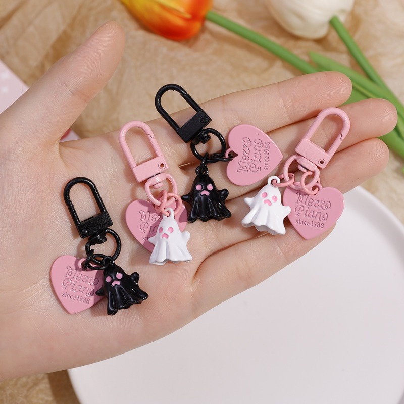 Ins Style Small Candy Flower Key Chain/ Funny Lovely Little Ghost Key ...