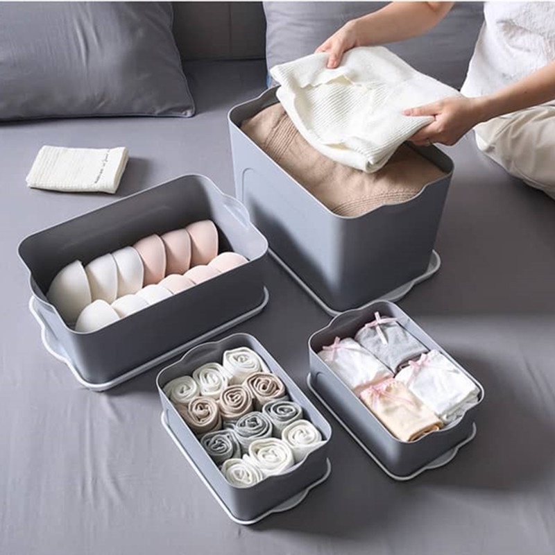 【Woody】 Japan Style Storage Box With Lid/Stackable Storage Box With ...
