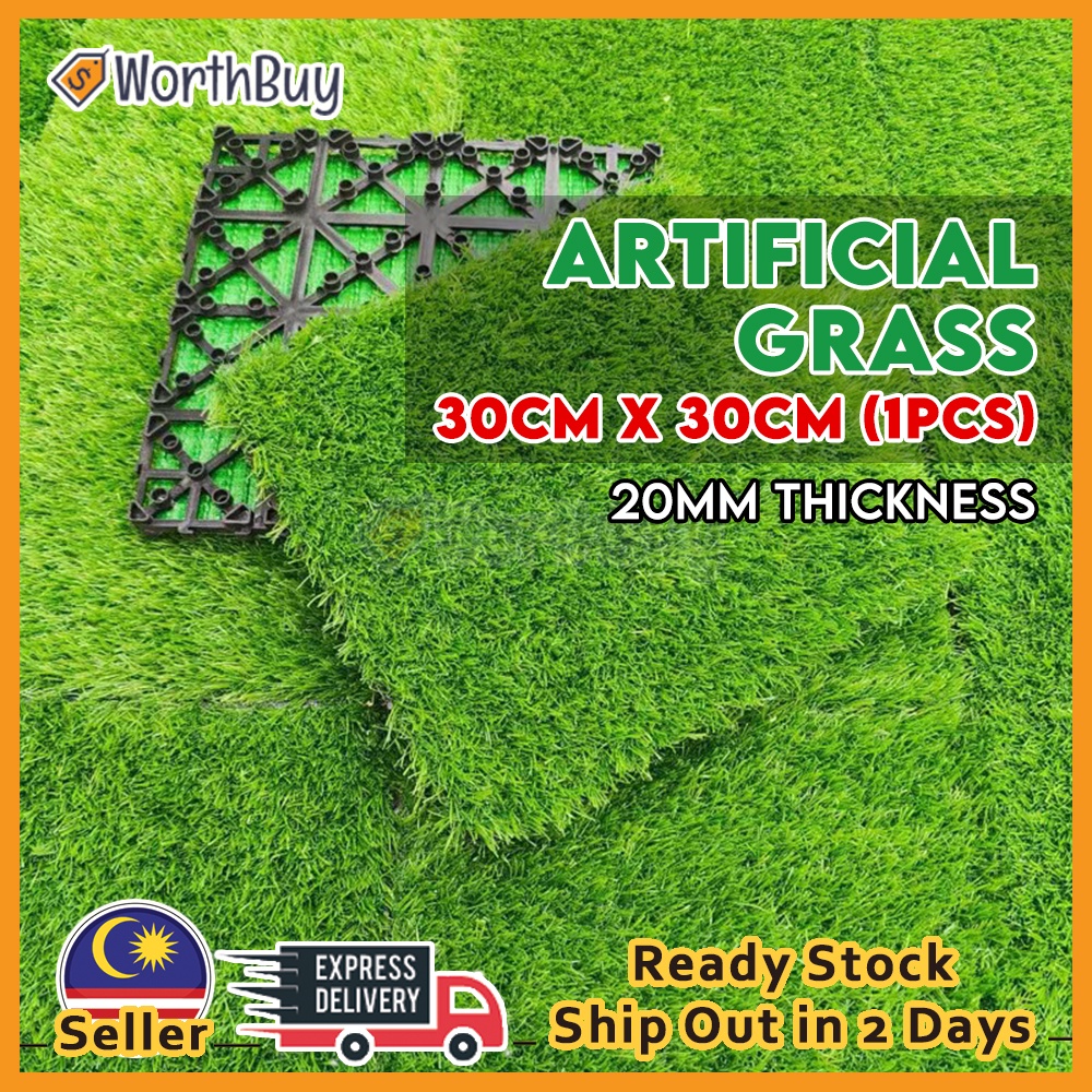 [1PC] Worthbuy 30cm x 30cm Interlocking Flooring Tiles Artificial Deck ...