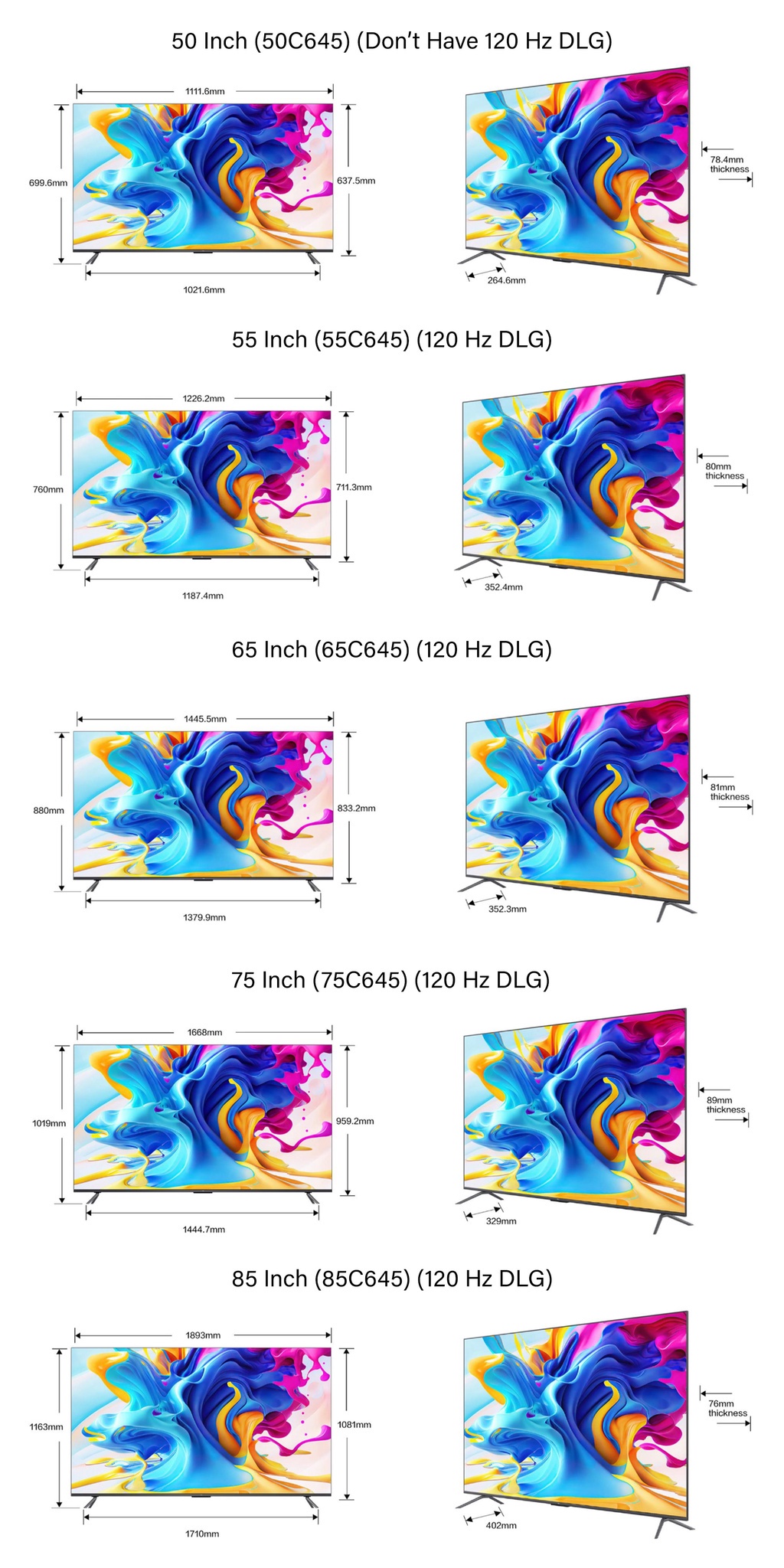 TCL 55 Inch 4K UHD HDR 120 Hz DLG Gaming QLED Quantum Dot Google TV 55C645 | Shopee Malaysia