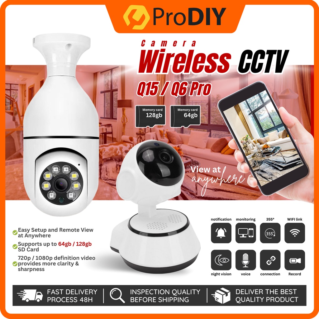 CCTV Wireless Camera Mini WiFi Security 1080p Night Version Two Way ...