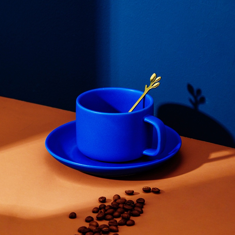 【Ready Stock】Ins Style Ceramic Mug Gift Box Coffee Cup Klein Blue ...