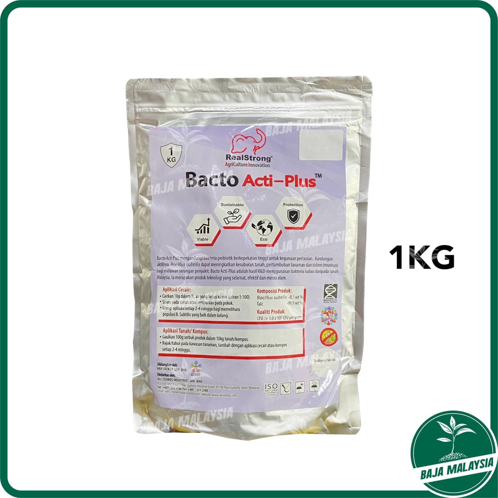 REAL STRONG Bacto Acti-Plus 1kg Bacillus Subtilis Kawalan Kulat Bio ...