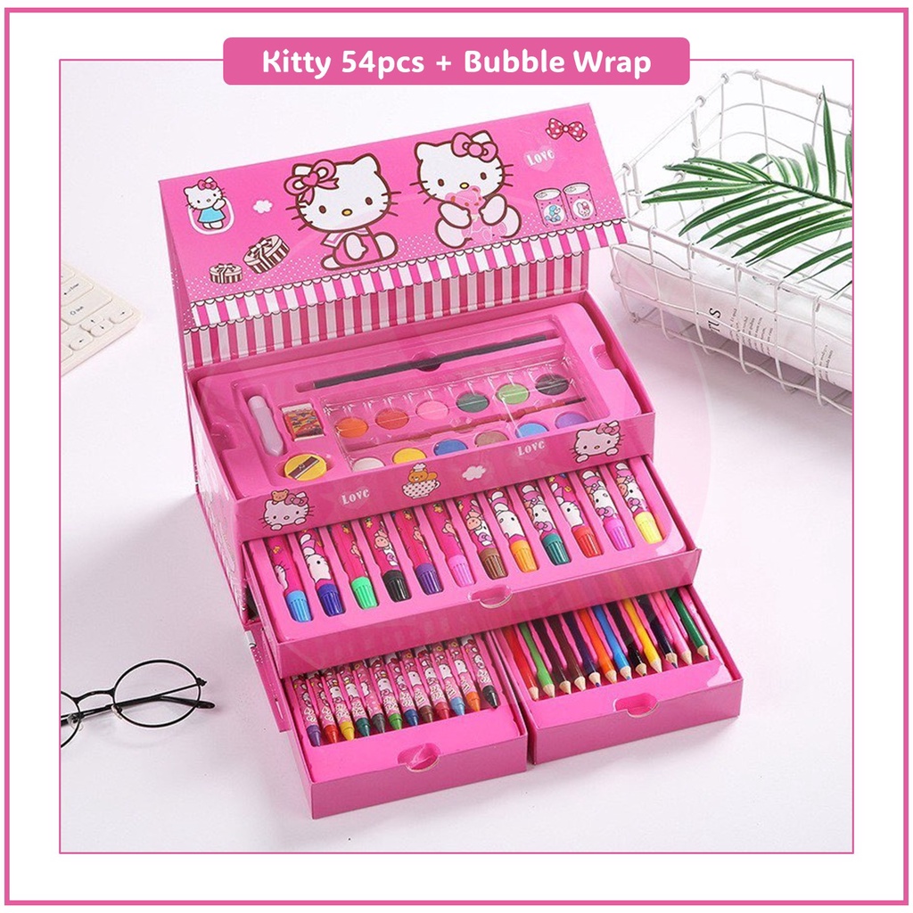 46in1 Drawing Colouring Kids Stationary Gift Set Colour Pencil Set ...