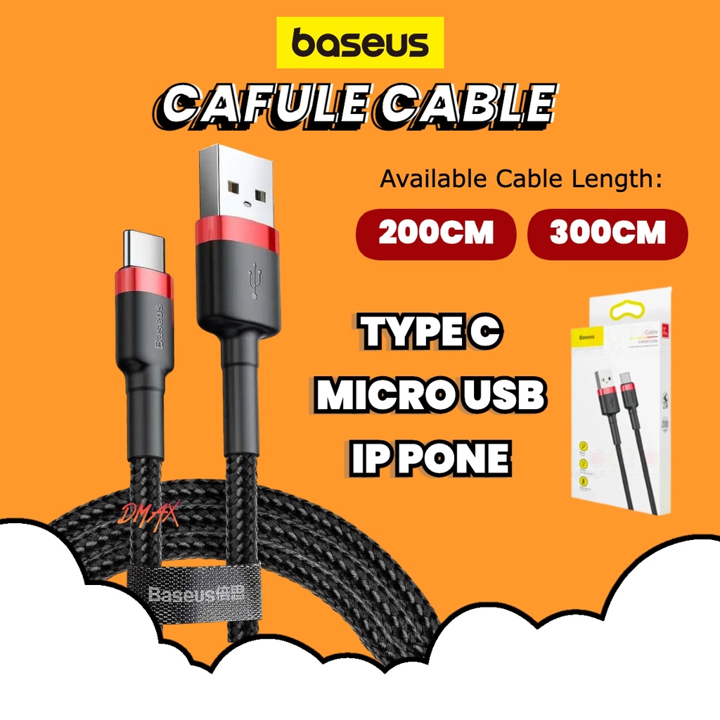 Baseus Cafule Cable USB For Type C Reversible Micro USB IP Phone 2A ...