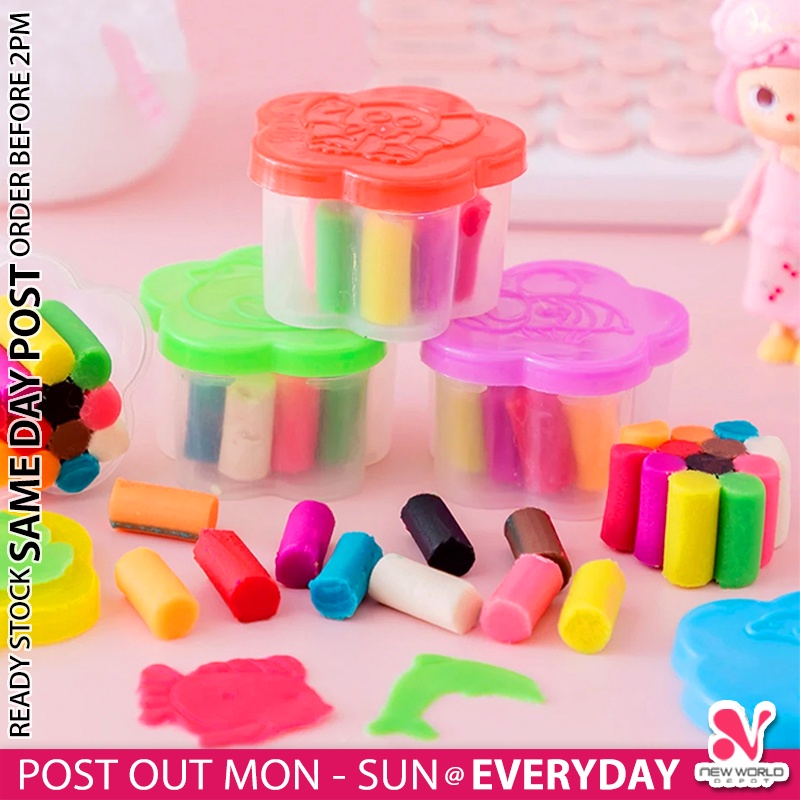 𝗦𝗨𝗣𝗘𝗥 𝗦𝗢𝗙𝗧 》12 Color Mini Clay Set Non Toxic DIY Modeling Clays Kids Student Educational Art ...