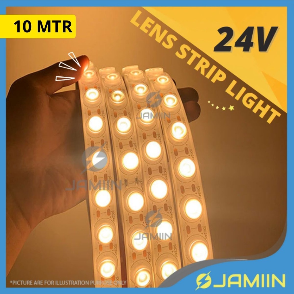 NAVIGATE PREMIUM 24V 10MTR Lens Strip Light Cuttable Strip Light ...