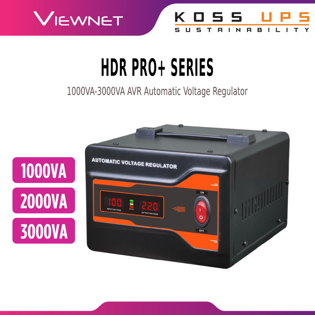 KOSS AVR HDR PRO 1000+ 1000VA / HDR PRO 2000+ 2000VA / HDR PRO 3000 ...