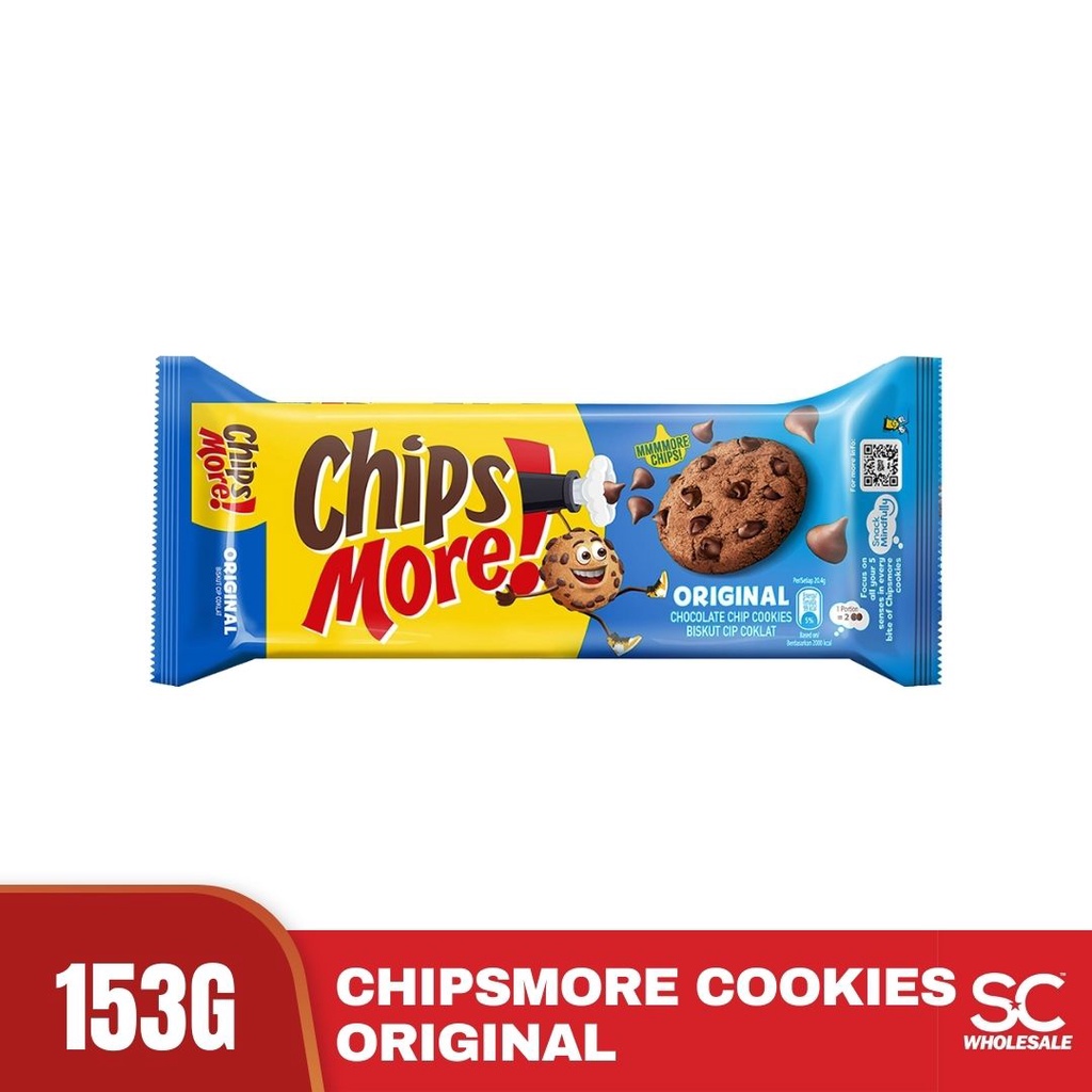 Chipsmore Original Chocolate Chips Chookies 153g | Shopee Malaysia