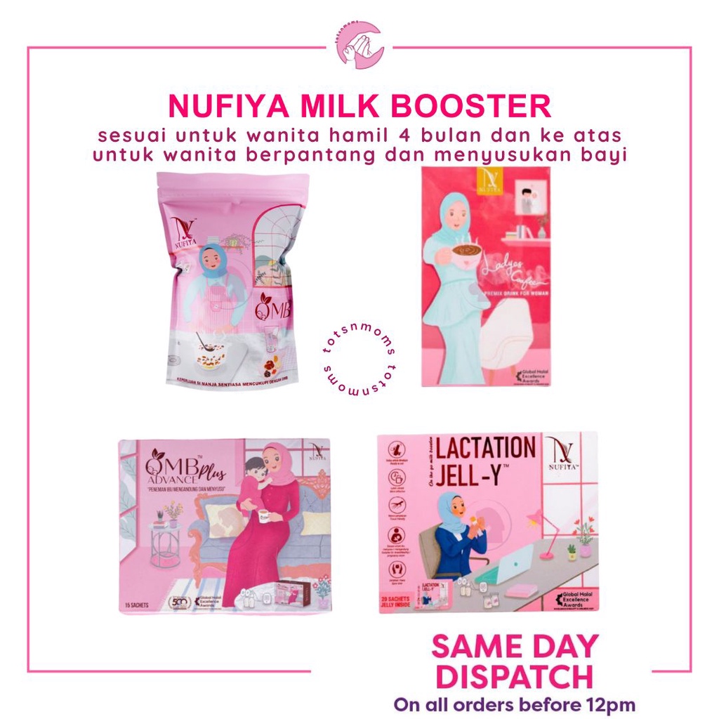 Nufiya Lactation Jelly Milk Booster Kurma Longan Breastfeeding ...