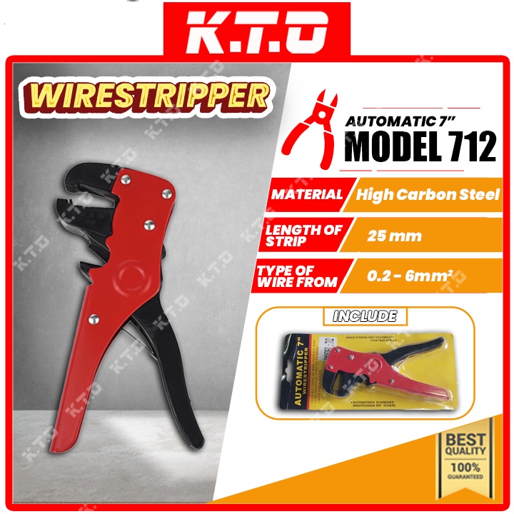 5 IN 1 Multipurpose Automatic Stripper Plier Wire Crimper Cable Cutter ...