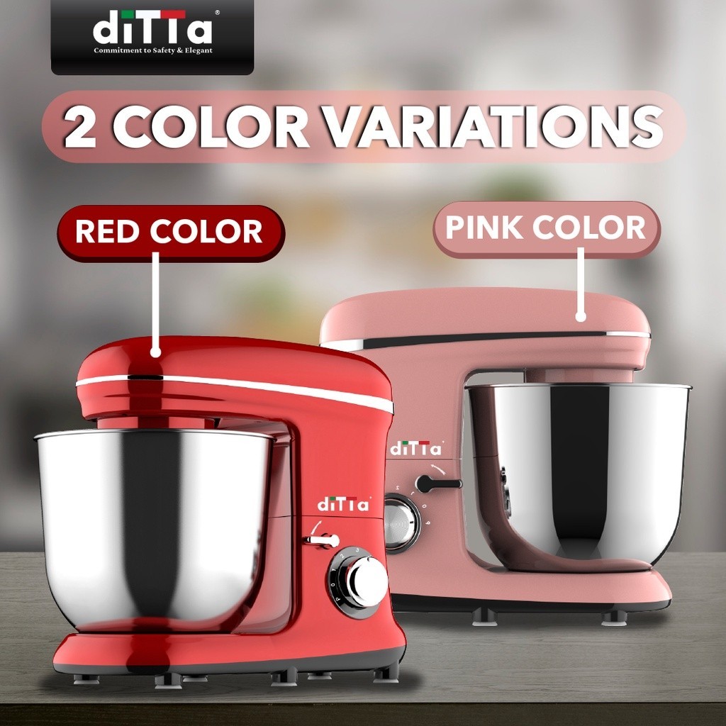 DITTA 1500W 6.5L 6Speed Heavy Duty Stand Mixer Stainless Steel 304 Food ...