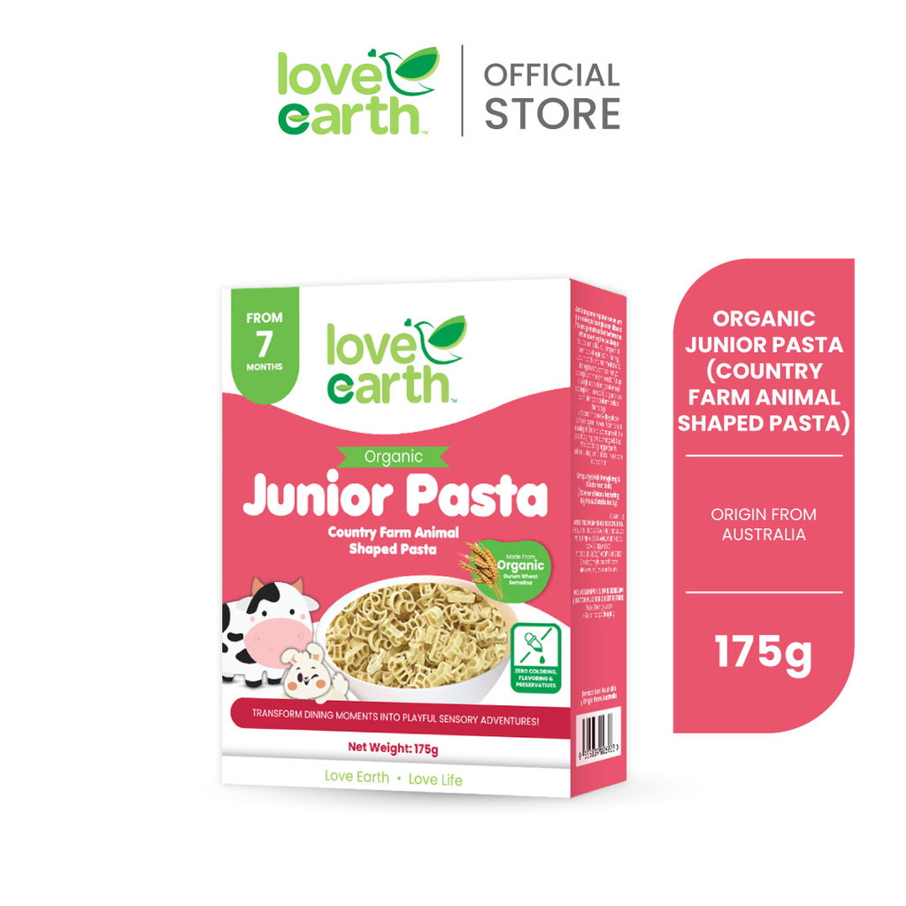 Love Earth Organic Junior Pasta (Country Farm Animal Shaped Pasta ...