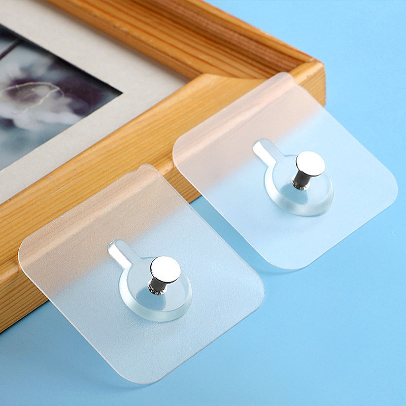 Wall Screw Hook Sticker Frame Hanging Adhesive Traceless Holder No ...