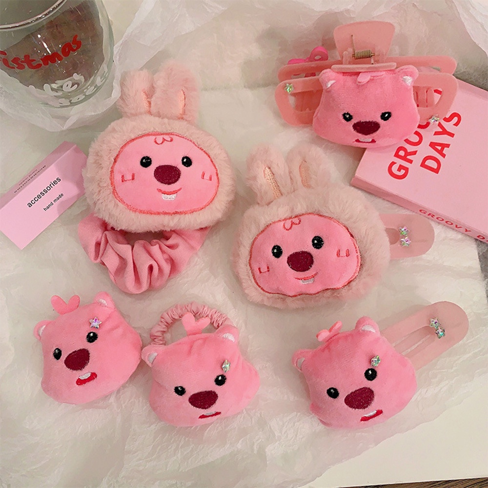 INS New Cute Loopy Hairpin Hair Rope Autumn and Winter Girl Cartoon ...