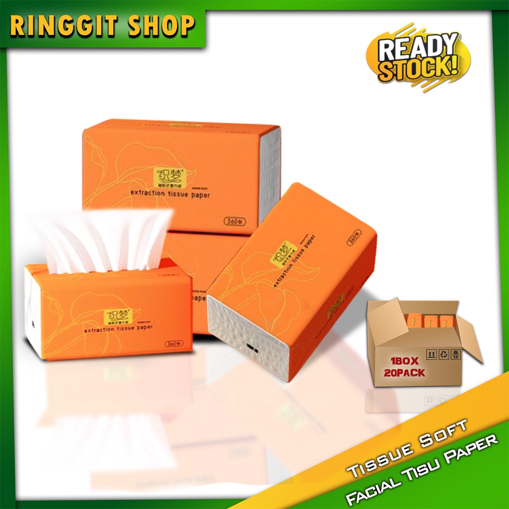 Ringgit Shop 4ply Tissue 4/20 Packs Tissue Soft Facial Tisu Paper ...