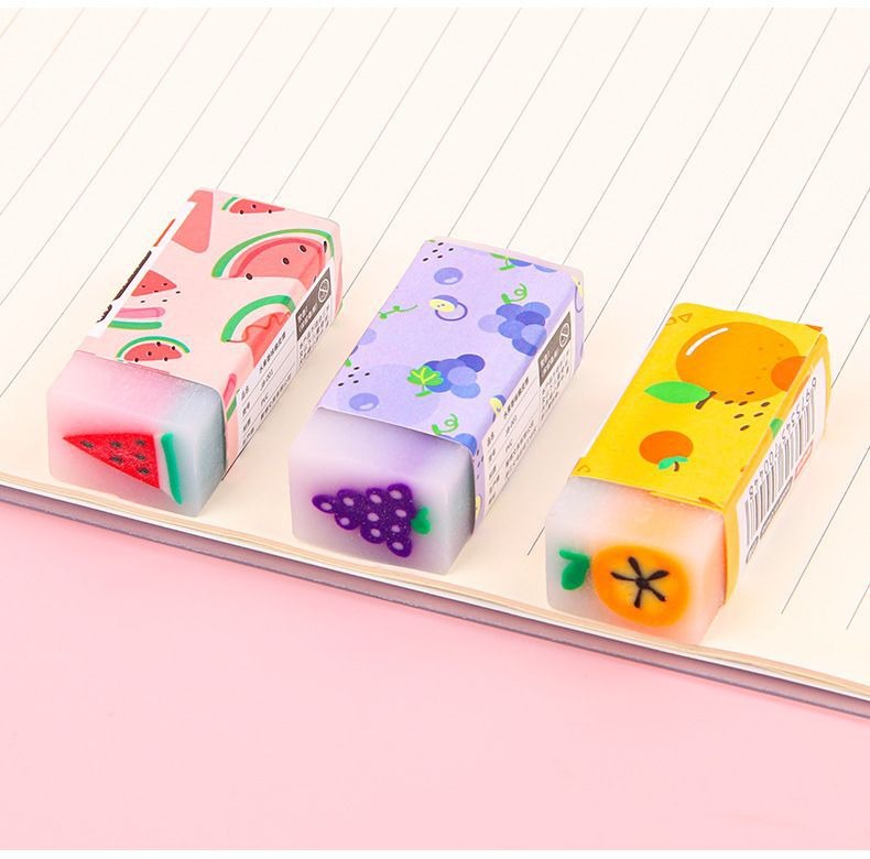 Arigatou Majica Jelly Eraser Sandwich Fruit Eraser, Clean And Traceless ...