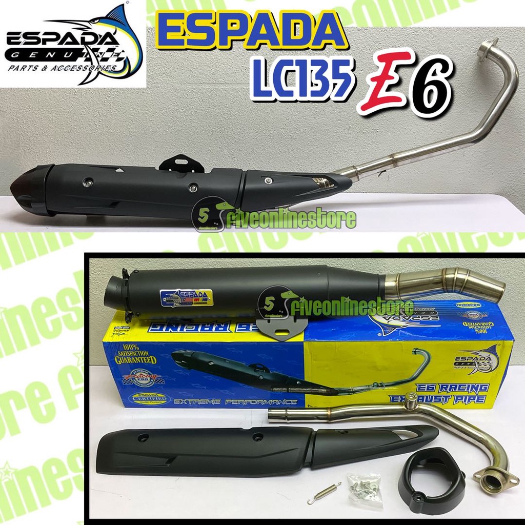 Exhaust Espada STD Cutting E4 E5 V5 E6 E7 BP1 BP2 LC135 Y15ZR Y16 RS150 RSX VF3i W125 NVX VARIO ...