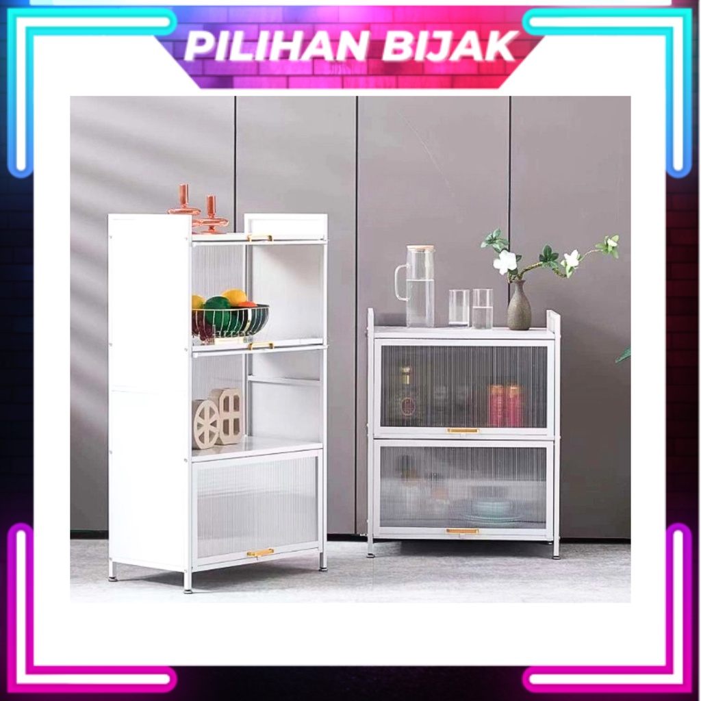 Dapur Kabinet Rak Dapur Racking Kitchen Cabinet Racking Microwave Oven ...
