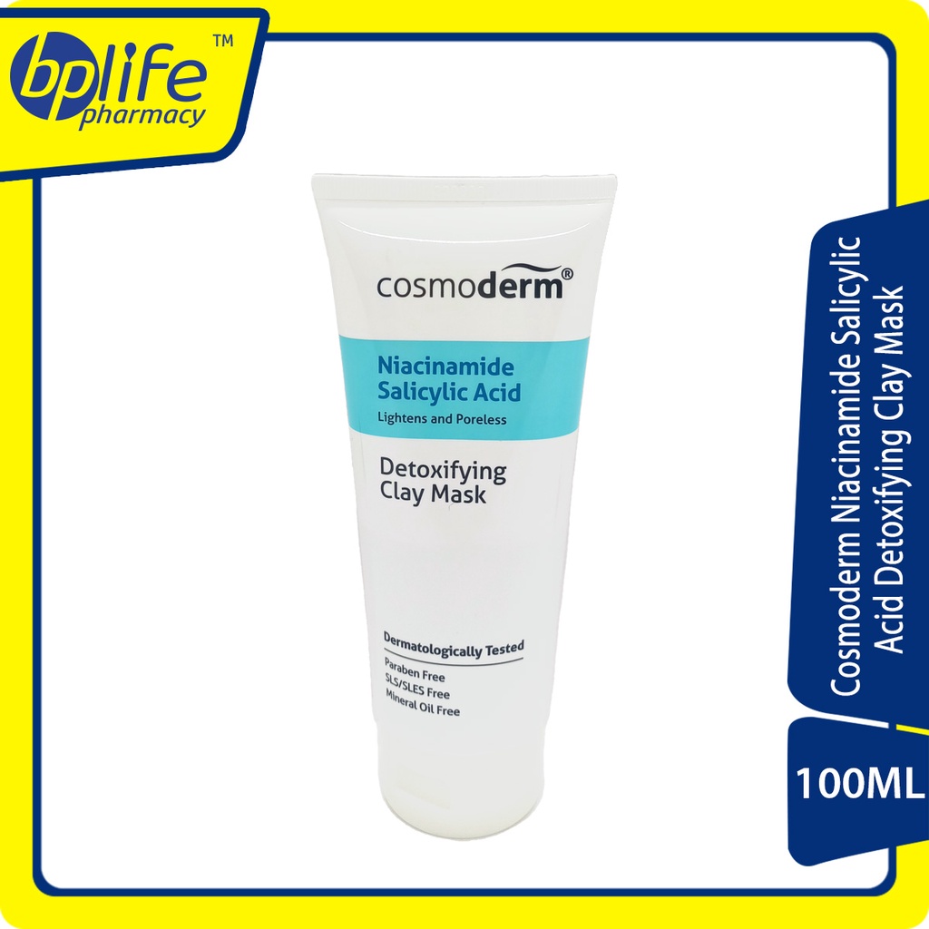 Cosmoderm Niacinamide Salicylic Acid Detoxifying Clay Mask 100ml ...