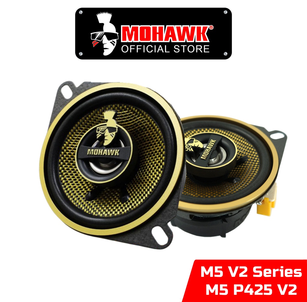 MOHAWK M5-425P2 V2 OEM Spk 4"Inch 2 Way Coaxial Speaker Plug & Play Spk ...