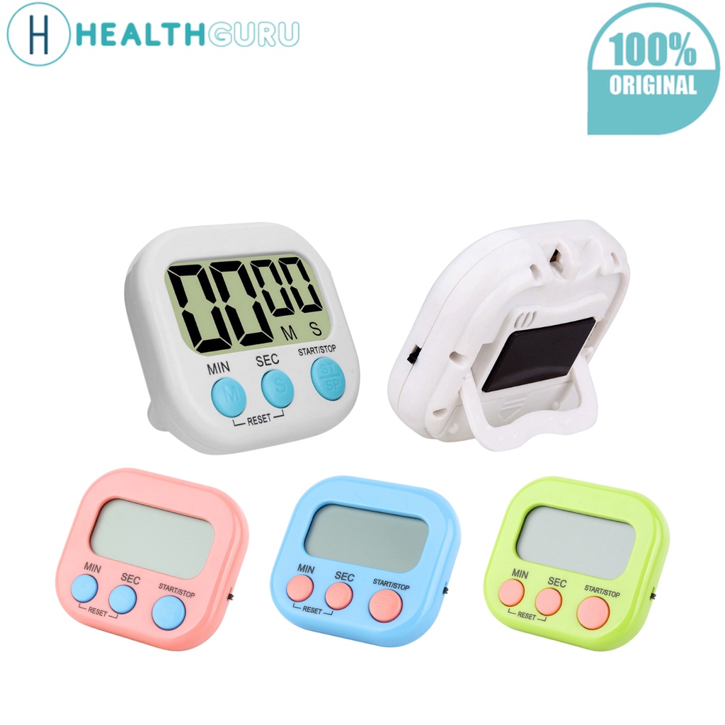 HealthGuru Mini Digital Kitchen Timer Digital Kitchen Cooking Timer Countdown Stopwatch Jam ...