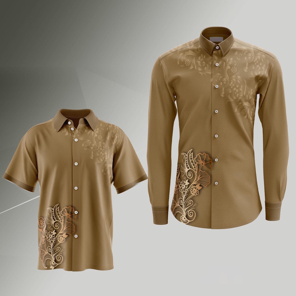 KEMEJA KORPORAT BATIK 24004B | Sublimation Corporate Polysoft | Shopee ...