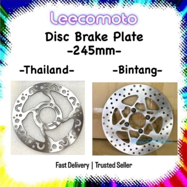 245MM Disc Brake Plate Y15ZR Y16ZR Y15 Y16 ZR LC135 V1 V2 V3 V4 V5 V6 ...