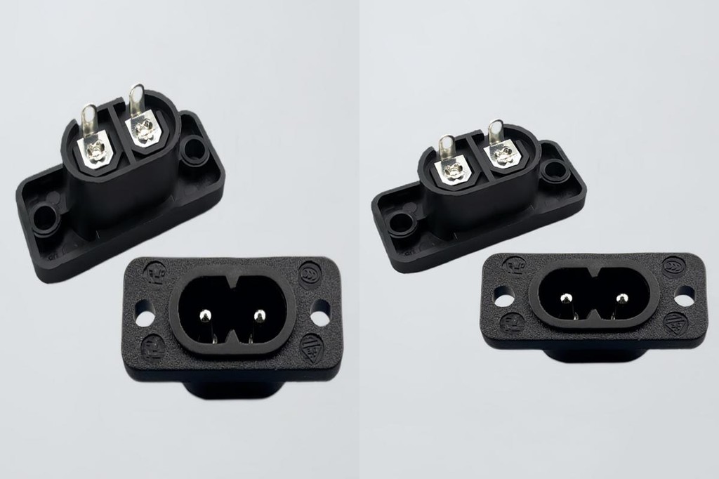 Moon* Removable C8 Male Power Socket Flexible Power Socket Design 8 ...