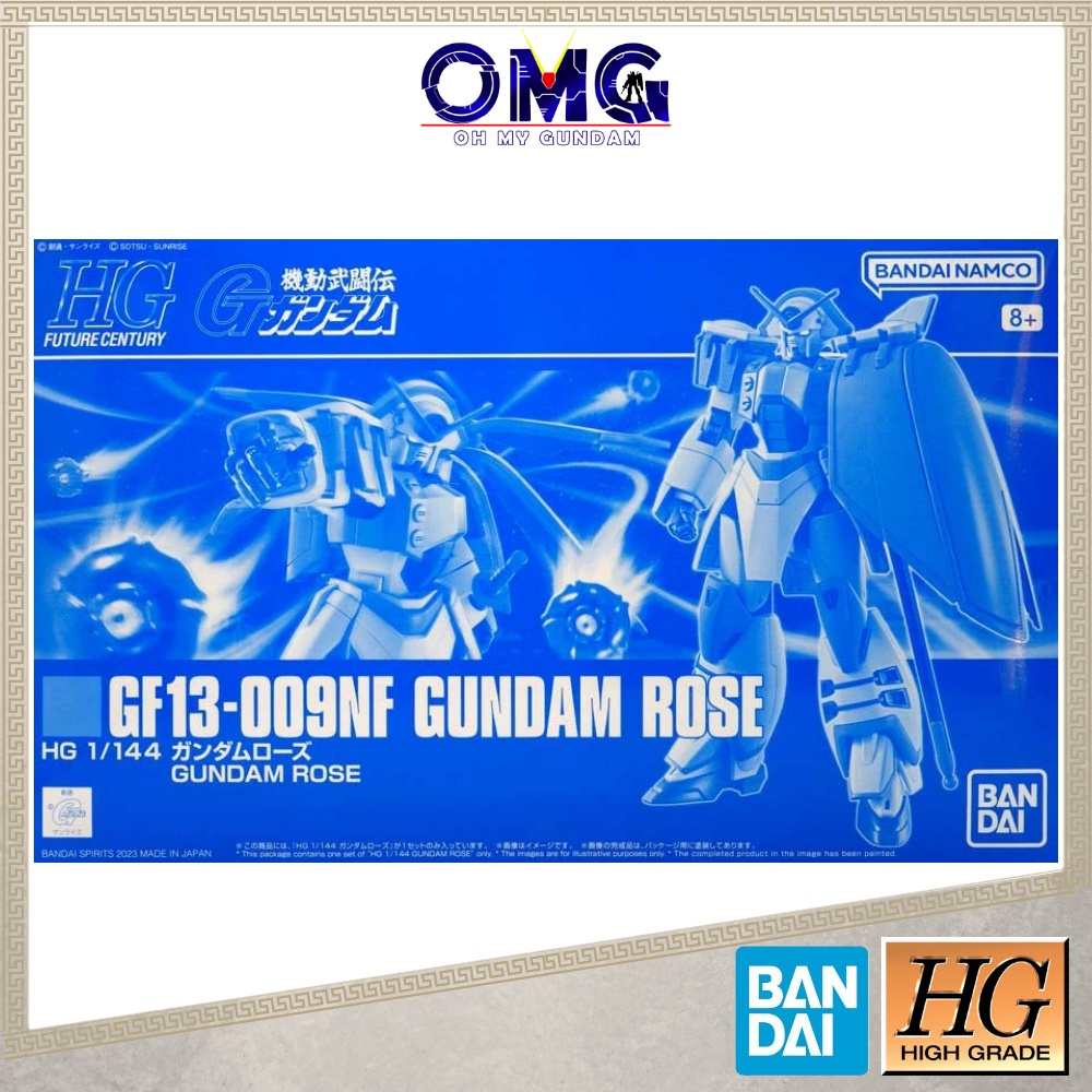 Pbandai HGFC 1/144 Gundam Rose 65281 Premium Bandai HG Future Century Rose Gunpla 1/144 Rose OMG ...