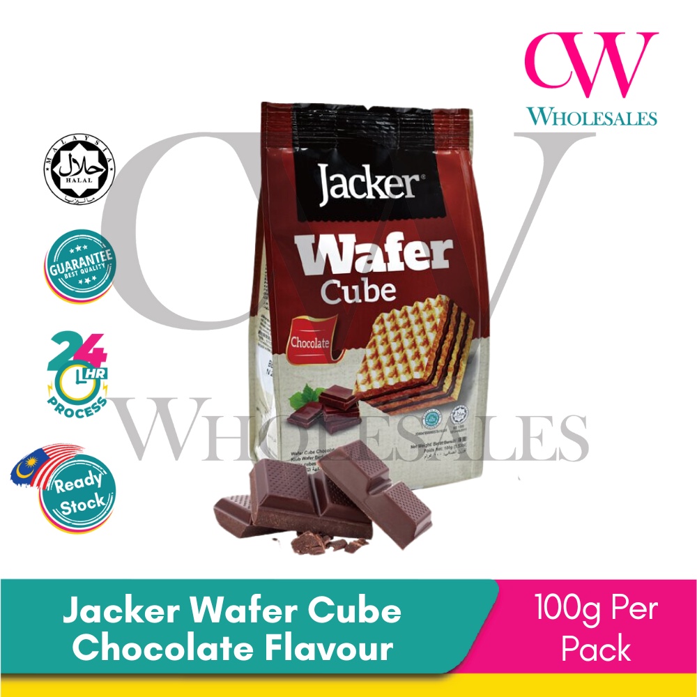 Jacker Wafer Cube Chocolate Flavour 100g | Shopee Malaysia