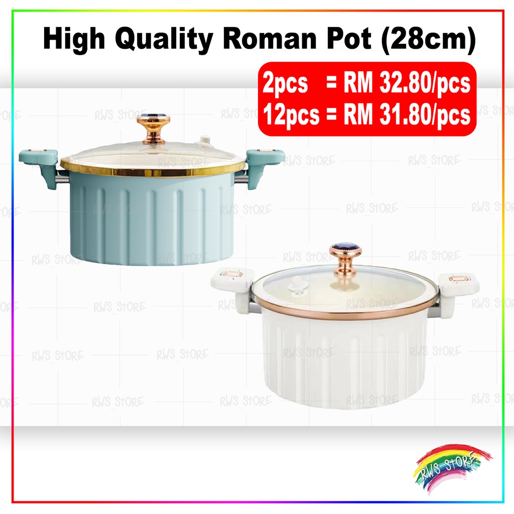 High Quality Roman Pot (28cm) / 8L罗马微压锅(28cm) / Periuk Roman Berkualiti ...