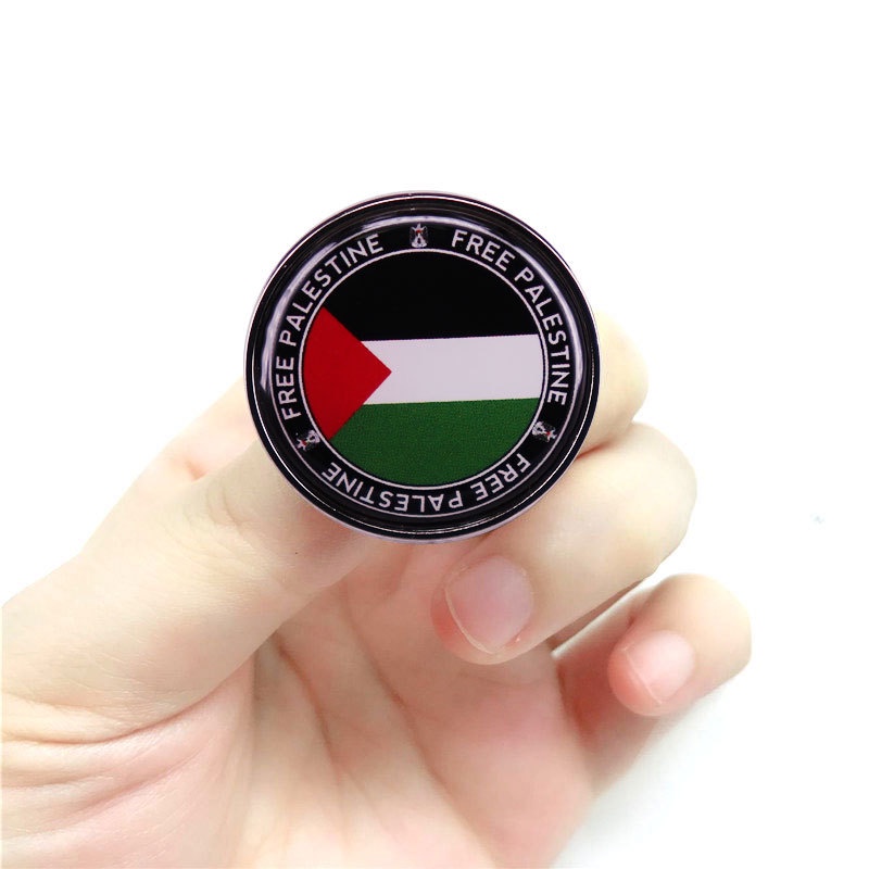 Palestine National Flag Pin Country Flag Metal Lapel Pin Palestine ...
