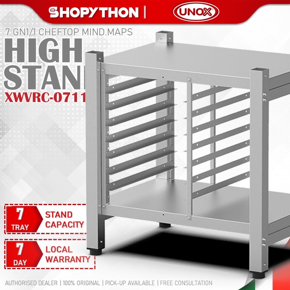 UNOX CHEFTOP MIND.MAPS 7 GN1/1 High Stand XWVRC-0711-H Original Italy ...