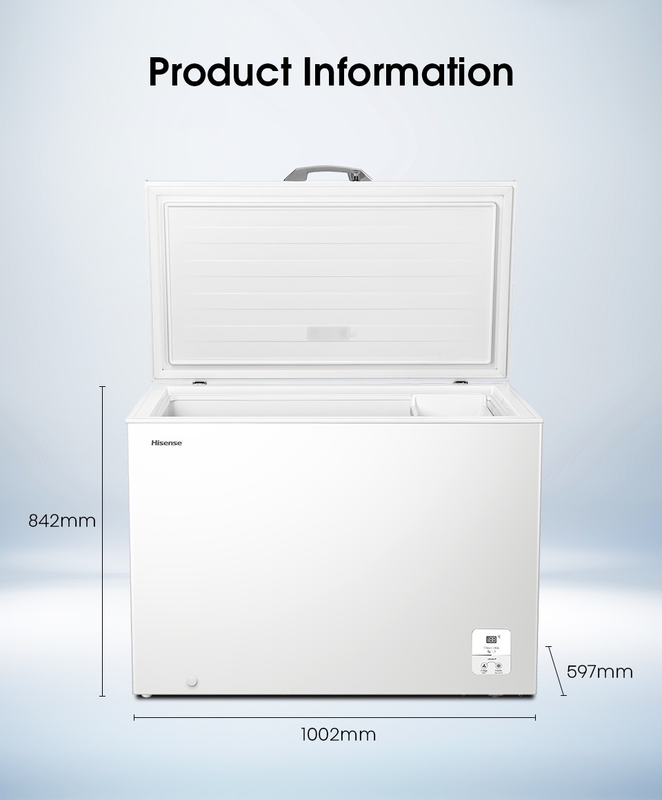 5 STAR Hisense Chest Freezer 300L Peti Freezer Murah Deep Freezer Peti ...