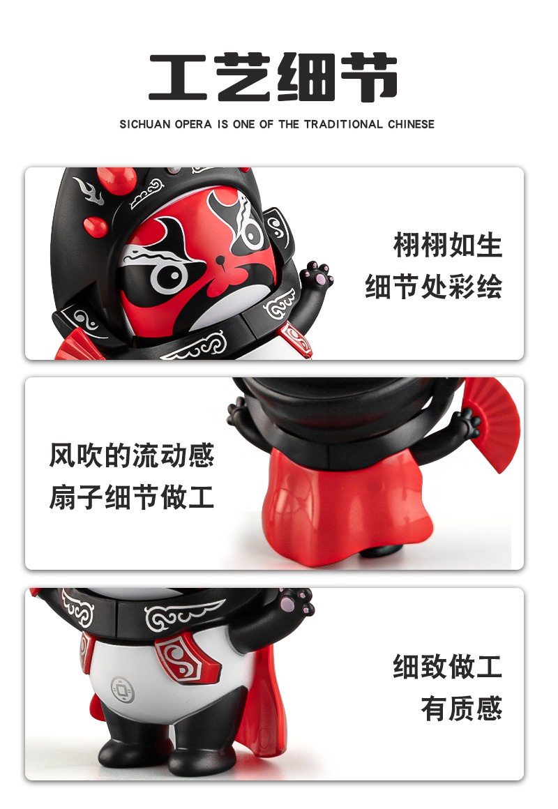 5 Peking Opera masks, Sichuan Opera face-changing dolls, Chinese ...