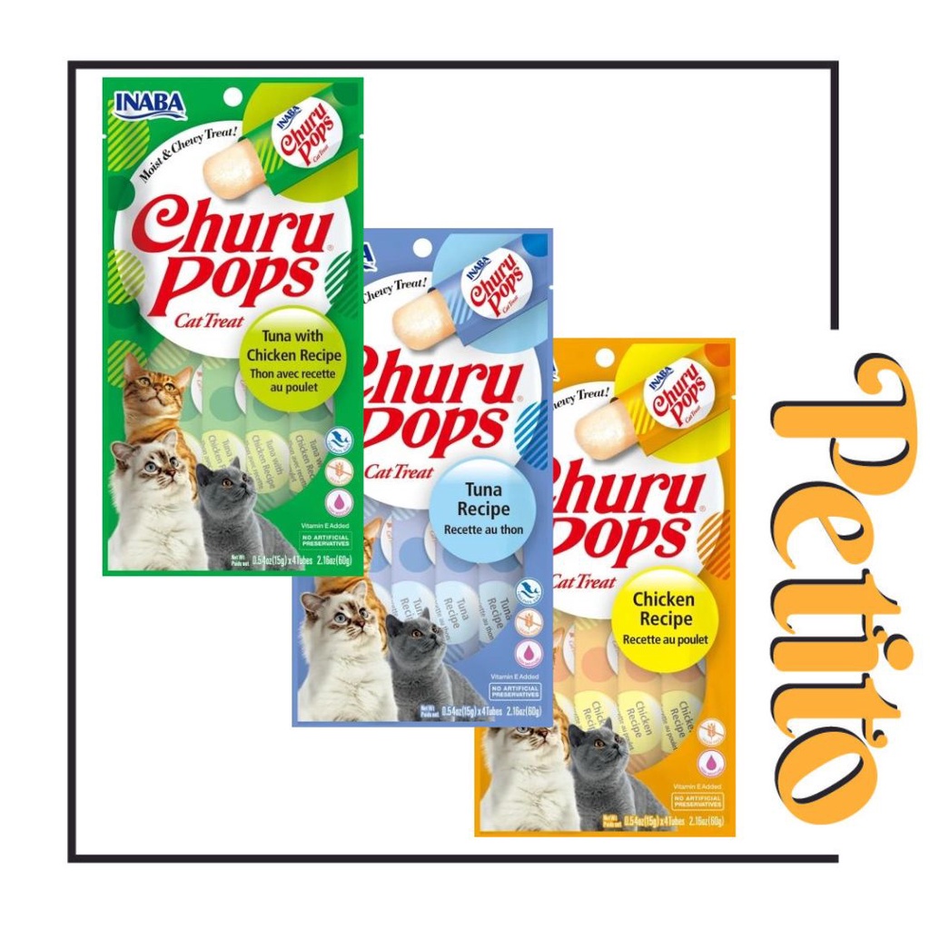 Inaba Churu Pops 60g(15gx4)- Cat Treat / Makanan Kucing | Shopee Malaysia