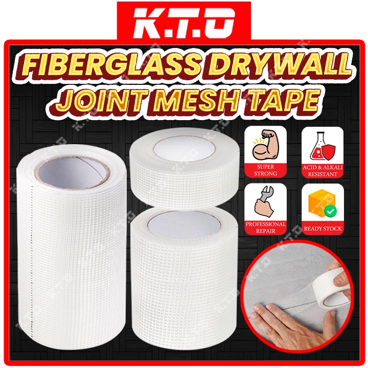 50mm 100mm 150mm X 45m Fiberglass Mesh Tape Drywall Joint Tape Self ...