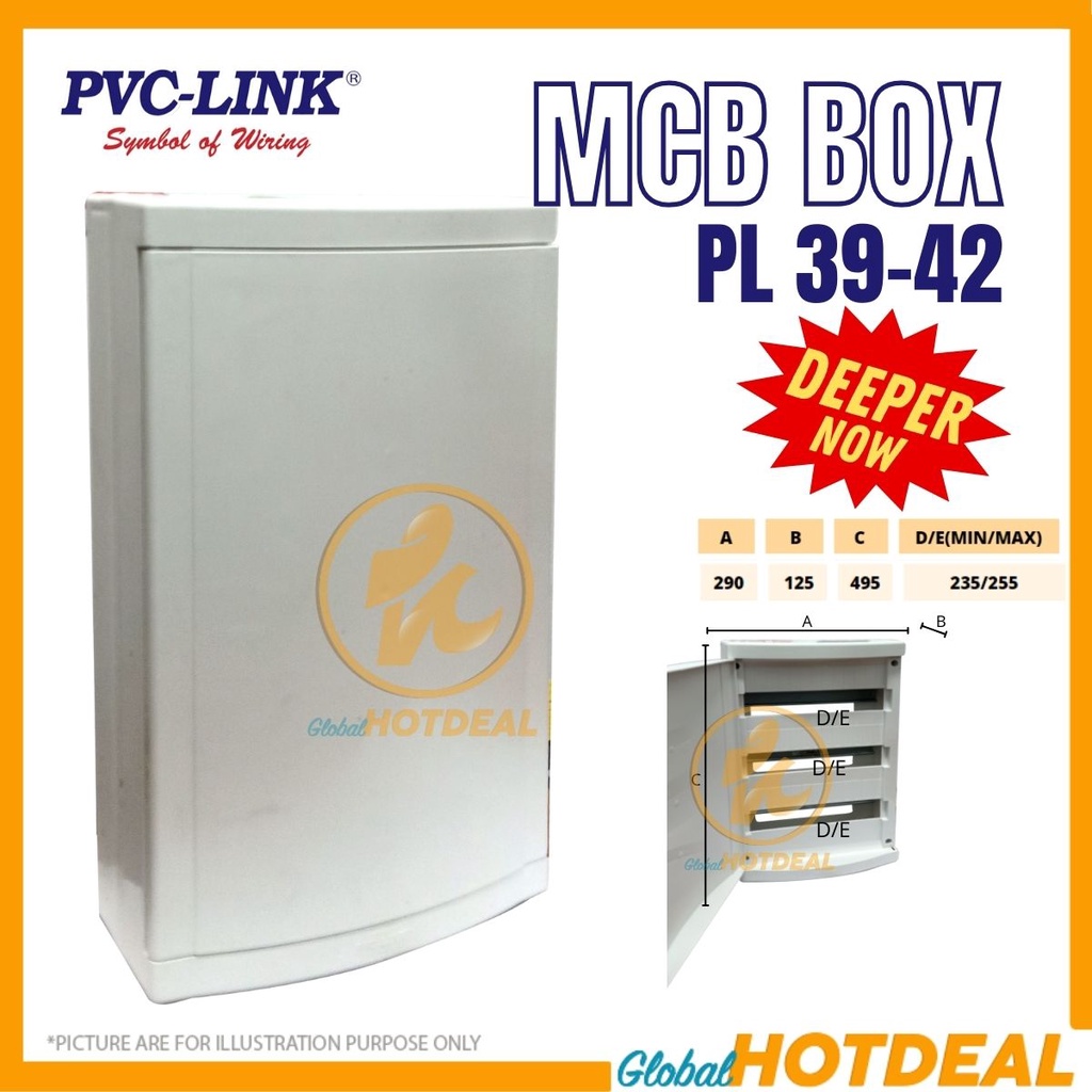 HEAVY DUTY PVC LINK MCB Box Circuit Breaker Box Miniature Circuit ...