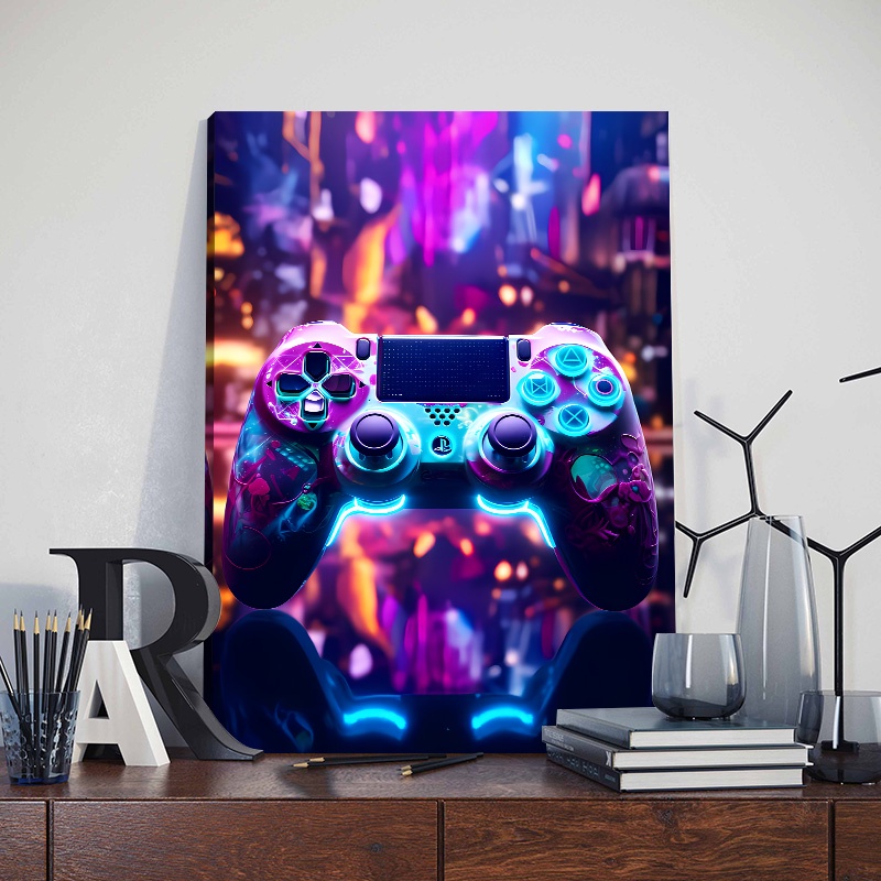 (With Frame）Abstract Poster Boy Room Decoration Wall Art Frame ...