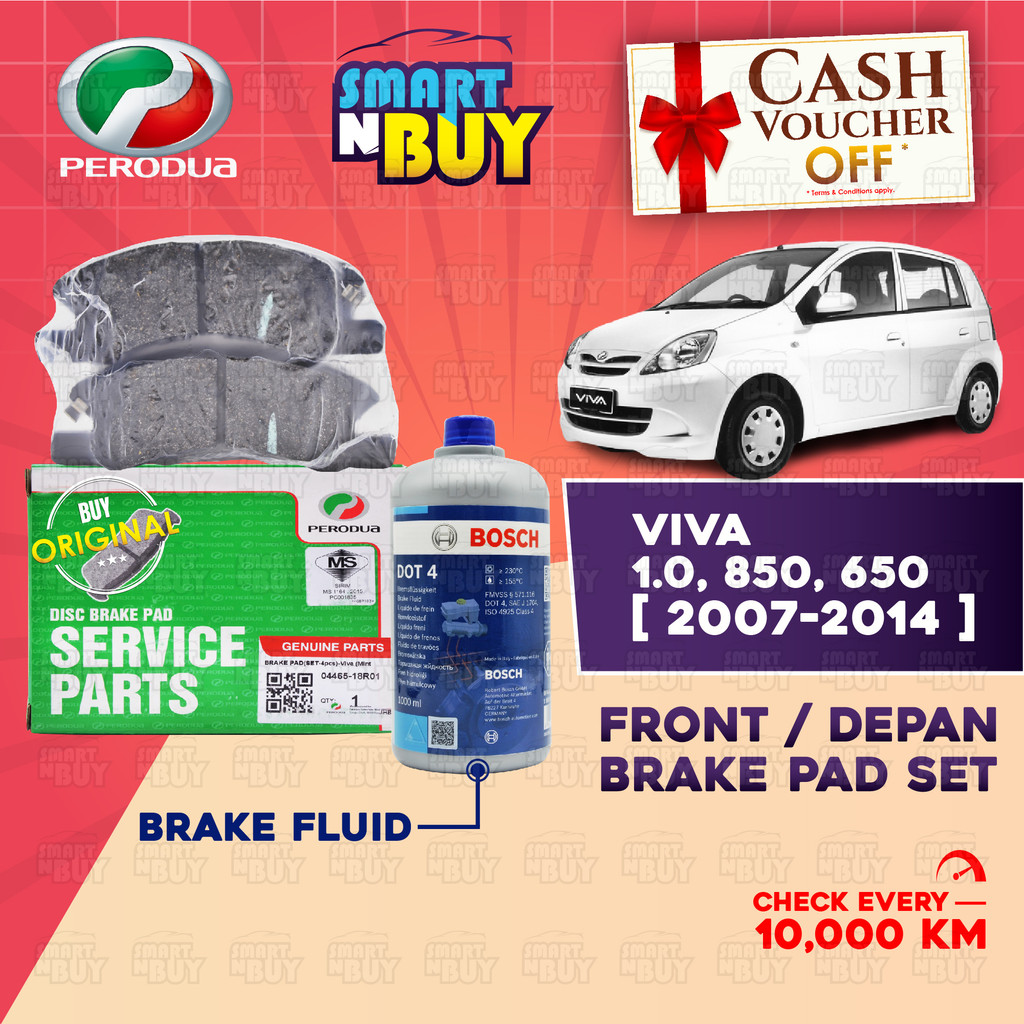 Perodua Front Brake Pad Set Original Perodua Viva 650 850 2007 - 2014 ...