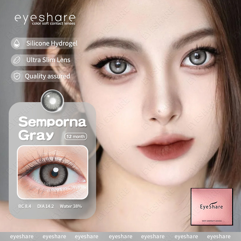 EYESHARE 1 Pair of Brazilian Girl Series/12-color Natural Soft Contact ...