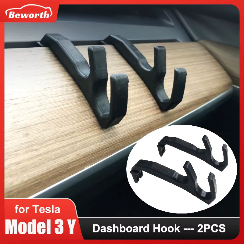 2PCS Model Y Dashboard Hook for Tesla Model Y 3 2023 Bag Umbrella ...