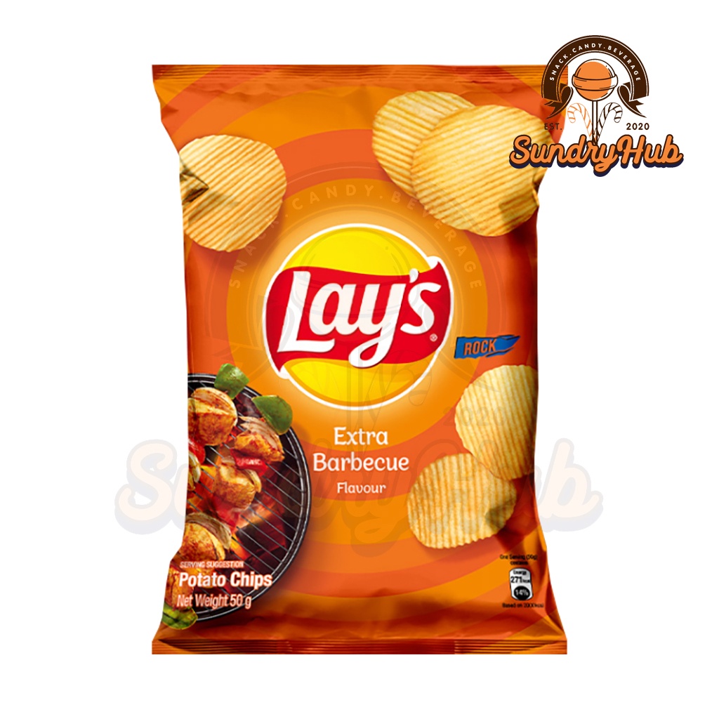 Lays 20B Potato Chips Extra Barbecue 50g | Shopee Malaysia