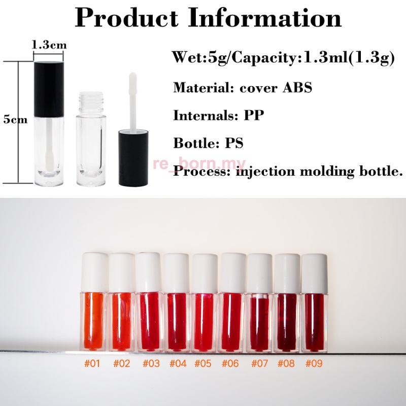 1ml Sample Lip Tint Lip Dye Liquid Lip Moisturizing Lip Gloss ...