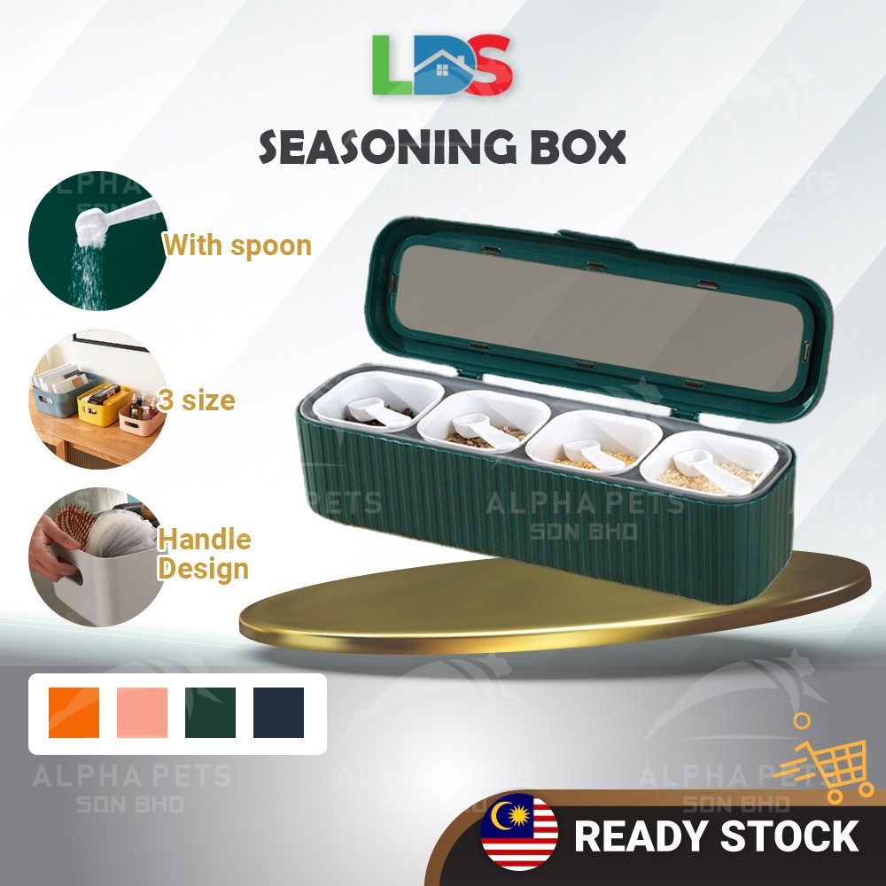 LDS Plastic Spice Jar Set Seasoning Dispensers Condiment Jar Spice ...